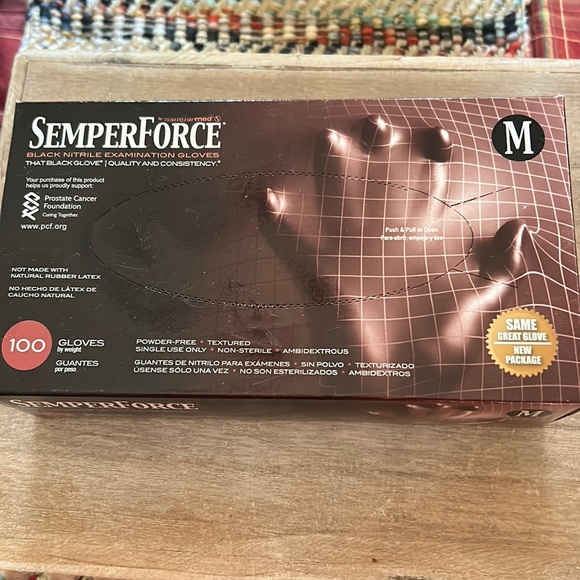 SemperForce | Other | Semperforce Nitrile Disposable Examination Gloves Qty 0 Gloves Medium ...